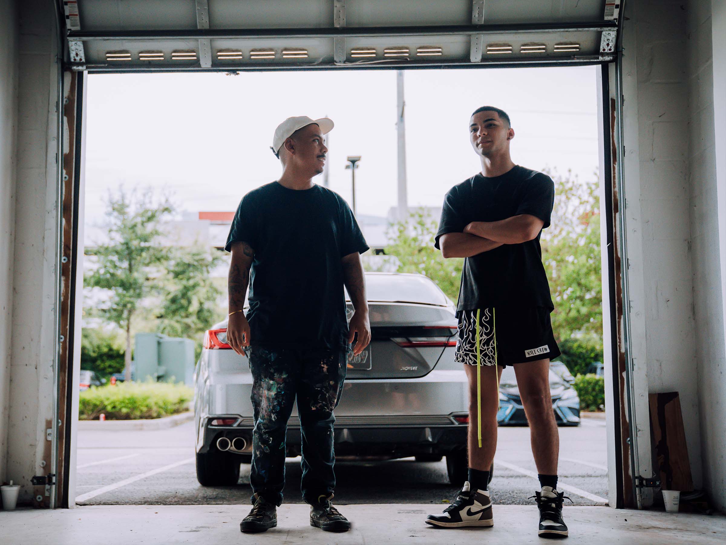 Muralist MUTA Customizes Garage of Toyota Camry Owner